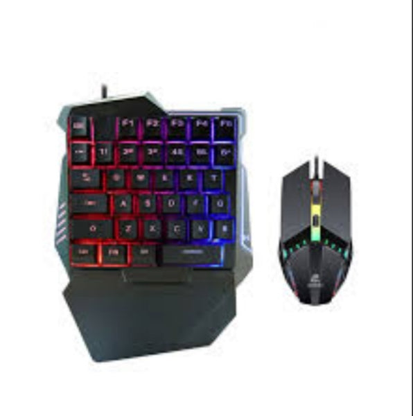 Mini tastatura sa misom 2u1 gejmerska jednorucna JK-913 – MEGA-SHOP.RS