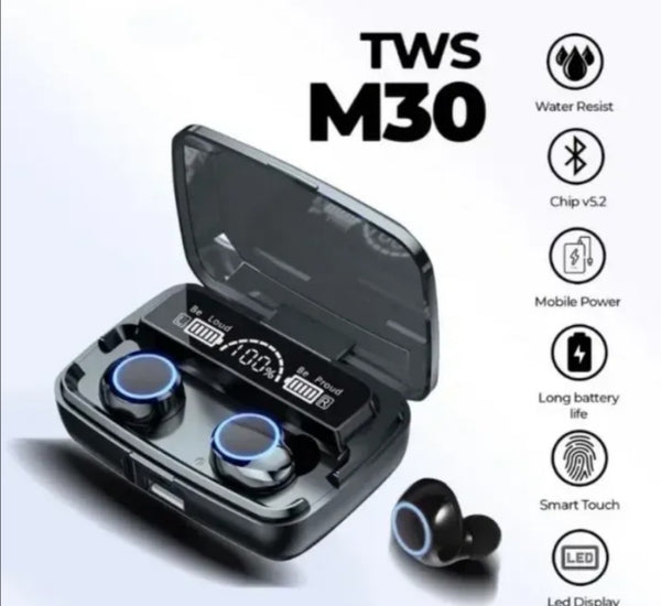 Bezicne slusalice bluetooth M30 – MEGA-SHOP.RS